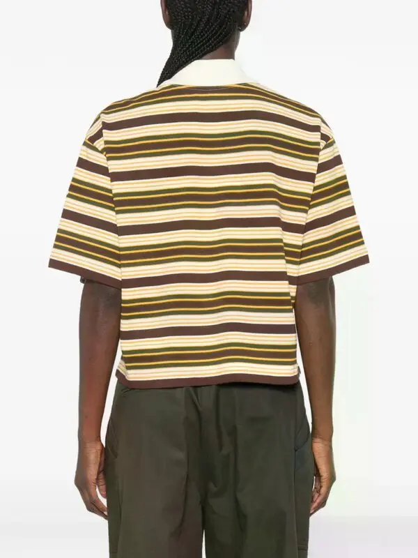 Moncler Striped Short-sleeve Polo Shirt