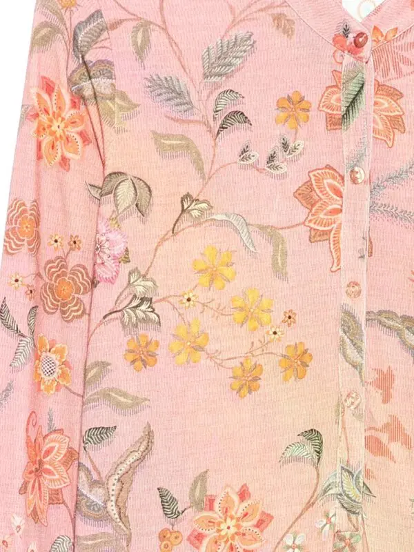 PIP STUDIO Floral Print V-neck Long Sleeve Nightdress