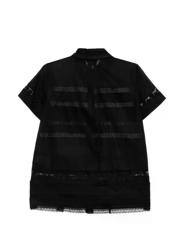 Dice Kayek Paneled Lace-trim Shirt