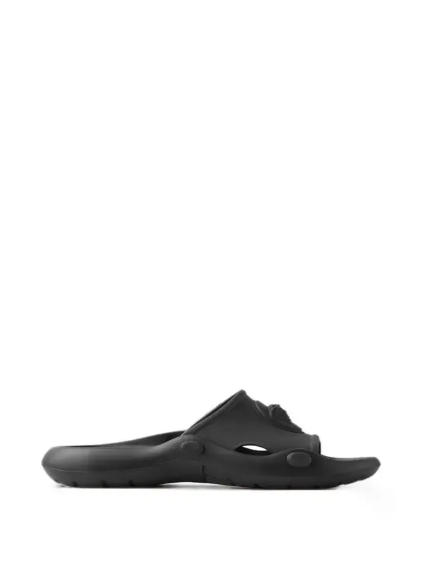 Versace Nettuno Rubber Slides - Black