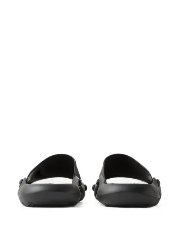 Versace Nettuno Rubber Slides - Black
