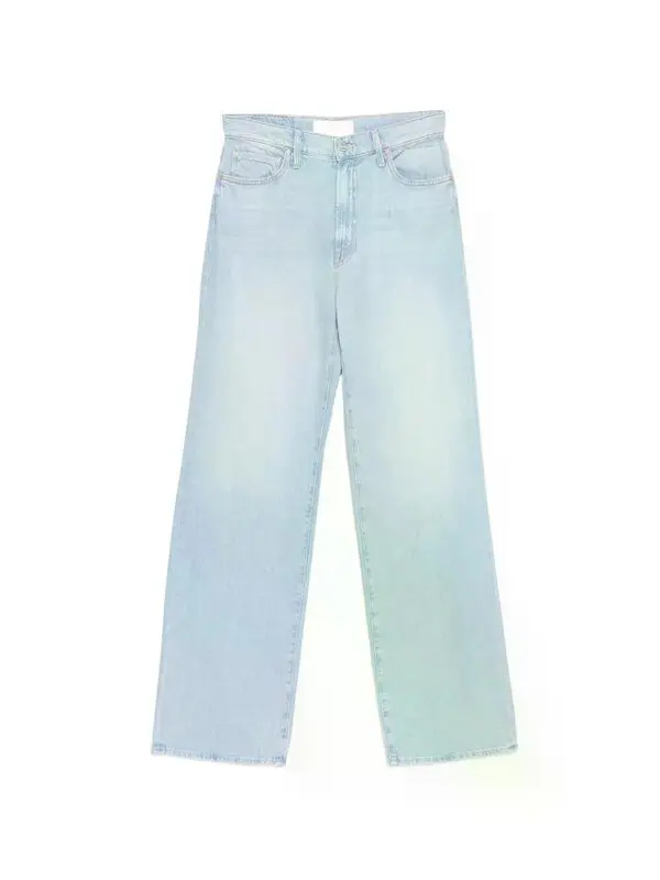 MOTHER Faded Effect Wide Leg Jeans