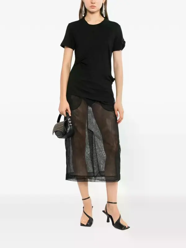 Helmut Lang Knot Detail T-shirt - Black