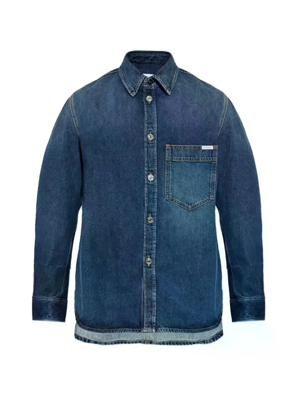 Givenchy Logo-patch Denim Shirt