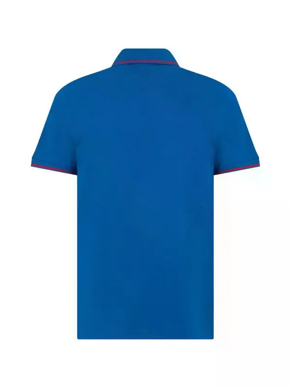 Paul & Shark Logo-embroidered Tipped Polo Shirt - Blue
