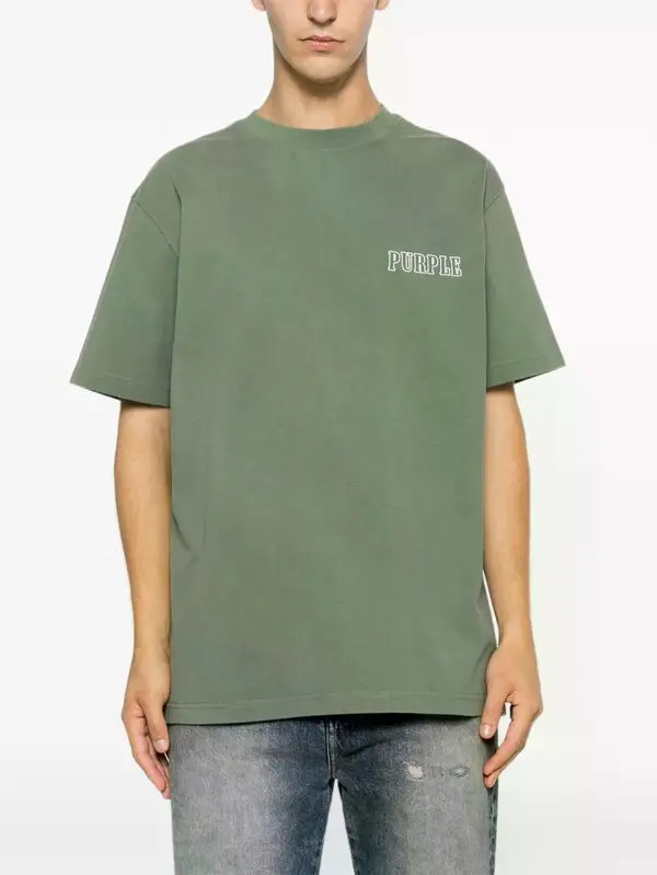 PURPLE BRAND Logo-print Jersey T-shirt