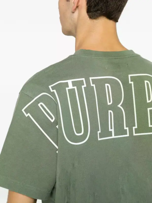 PURPLE BRAND Logo-print Jersey T-shirt