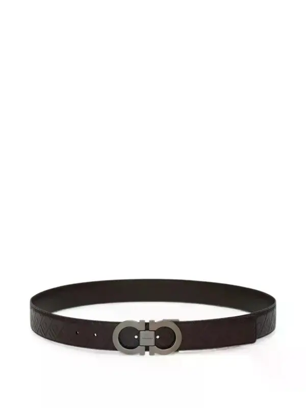 FERRAGAMO Gancini Belt - Brown