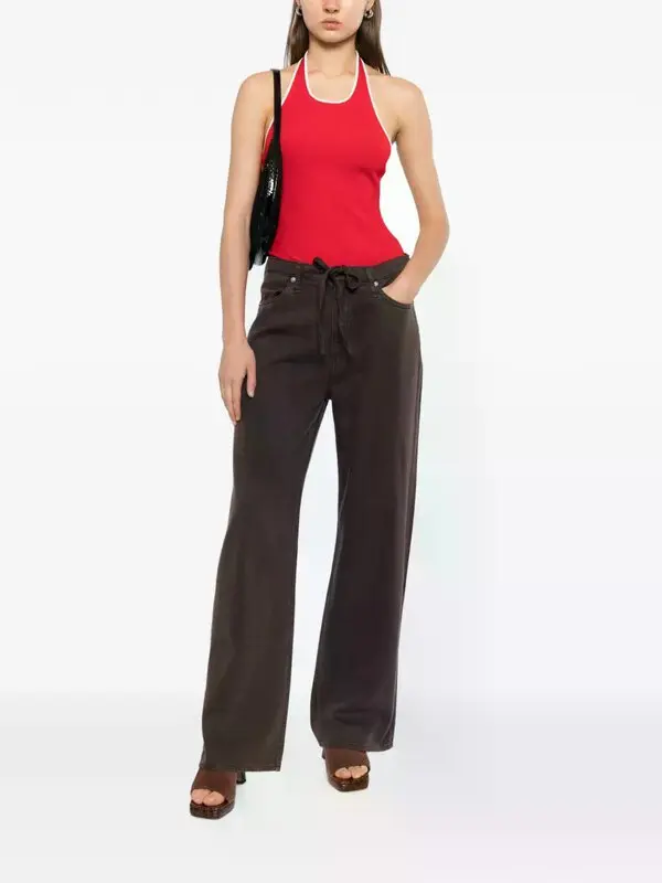 Rag & Bone Phoebe Wide Leg Jeans - Brown