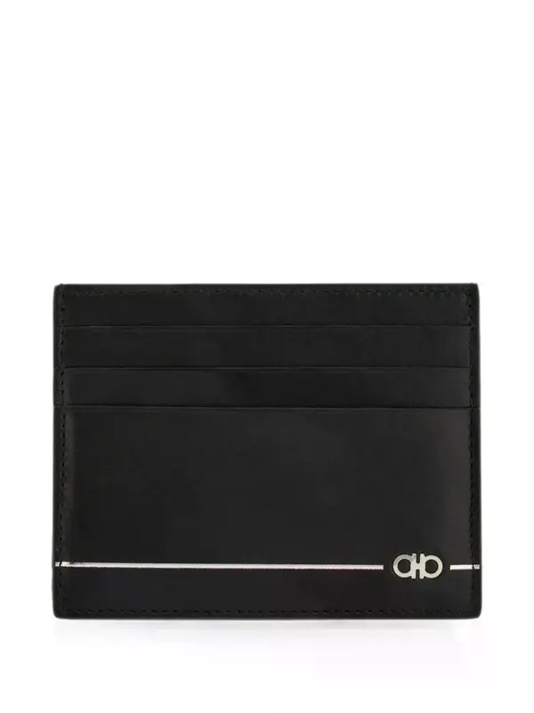 FERRAGAMO Gancini Credit Card Holder - Black