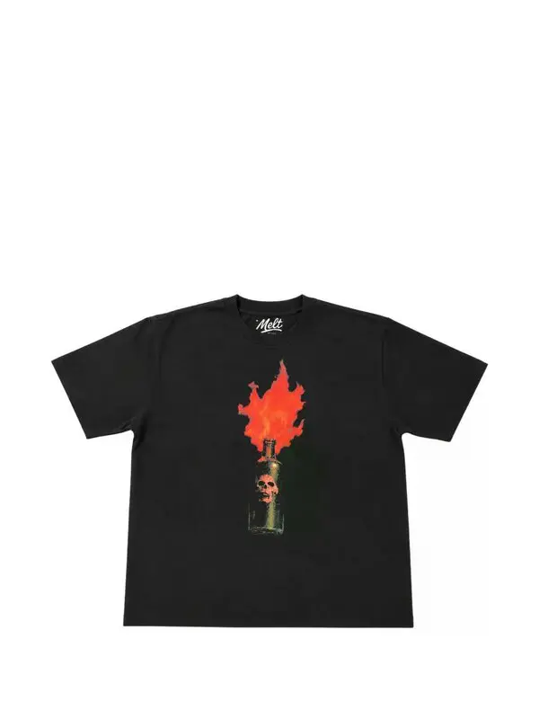 MELT Graphic-print T-shirt - Black
