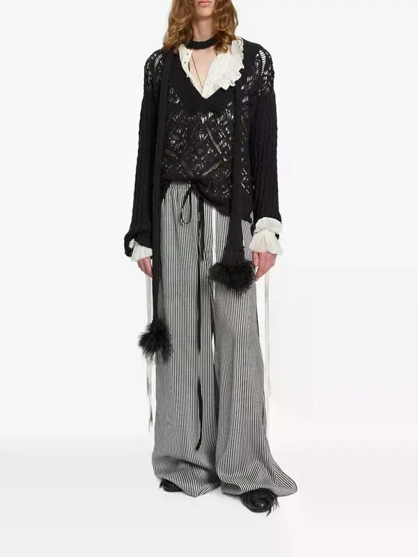 ANN DEMEULEMEESTER Chunky Open-knit Sweater