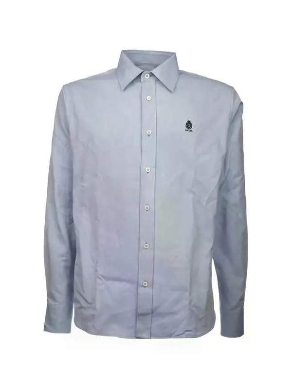 Prada Logo-embroidered Button-down Shirt