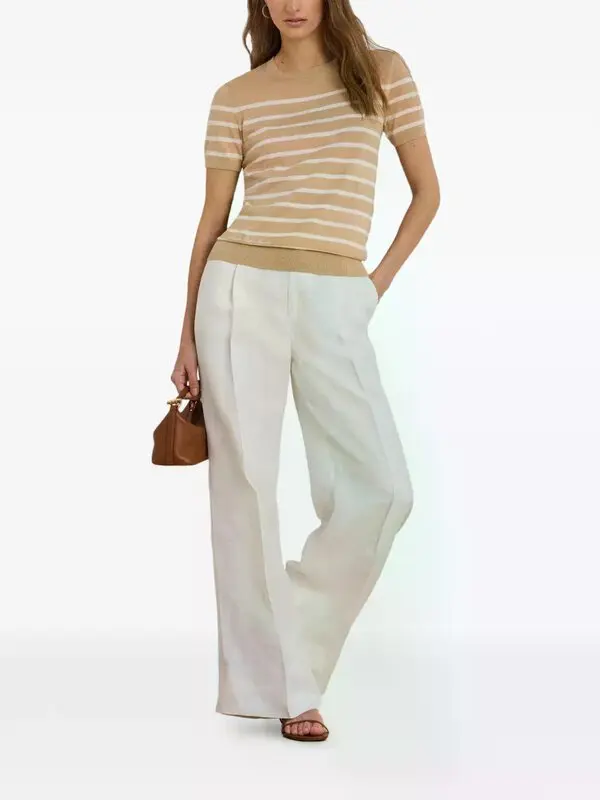 Ralph Lauren Striped Short-sleeve Sweater