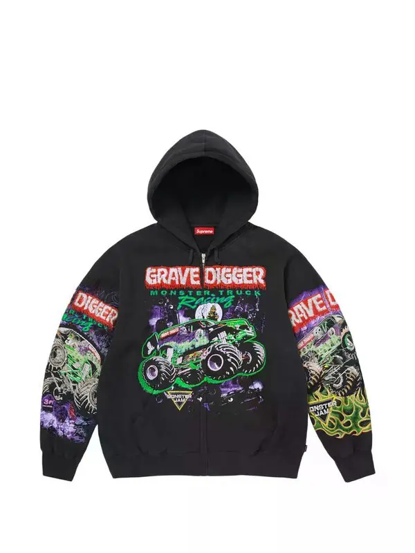 Supreme Grave Digger Zip-up Hoodie