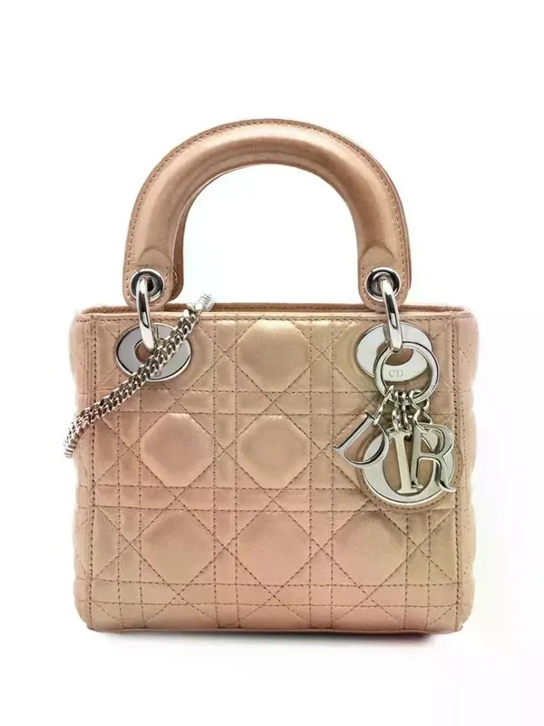 Dior Mini Lady Satchel - Gold