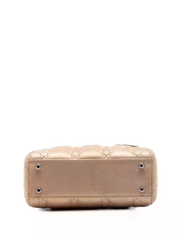 Dior Mini Lady Satchel - Gold