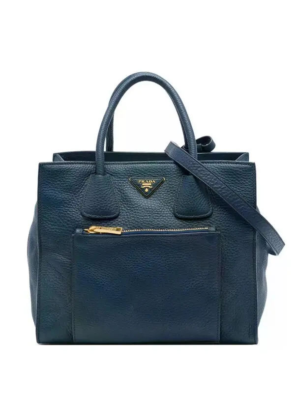 Prada Vitello Daino Convertible Tote Satchel