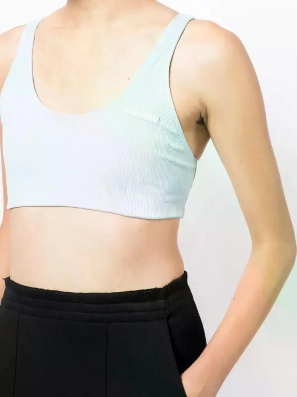 SPORTY & RICH Ribbed Racerback Tank Top