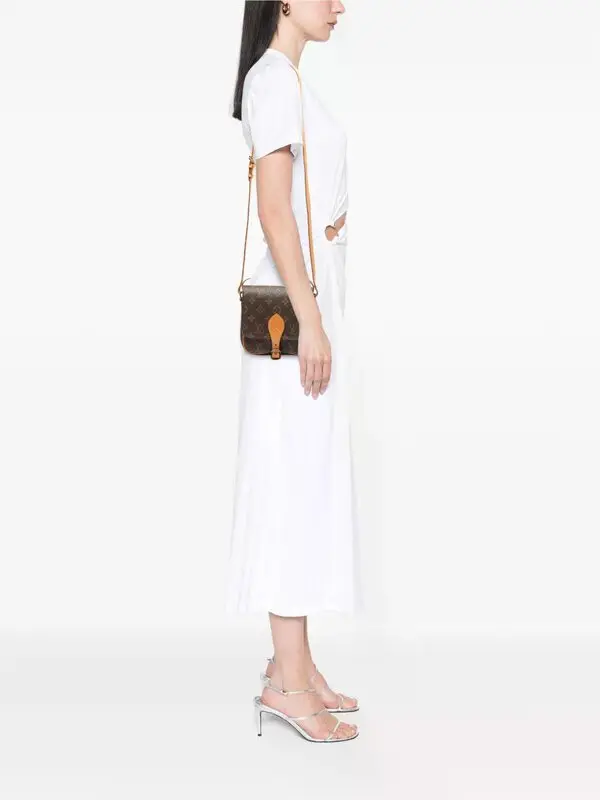 LOUIS VUITTON Monogram Cartouchiere Pm Crossbody Bag - Brown