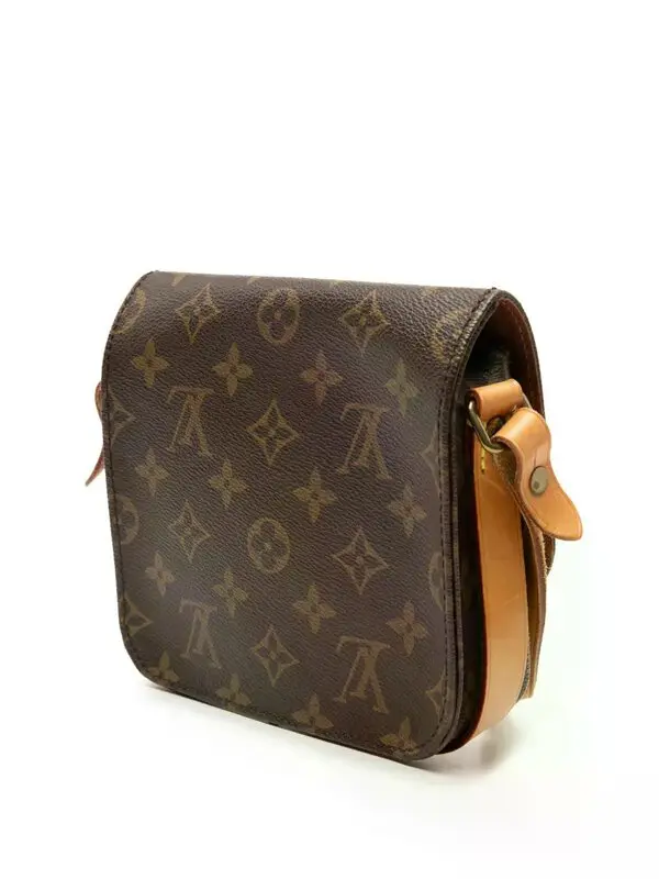 LOUIS VUITTON Monogram Cartouchiere Pm Crossbody Bag - Brown