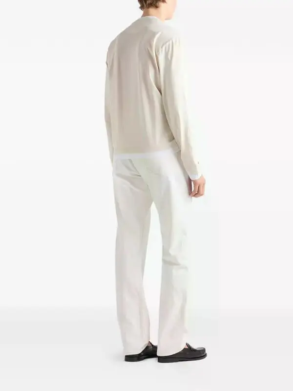 Prada Long-sleeved Cotton T-shirt