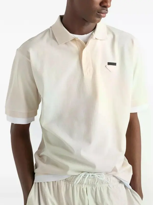 Prada Cotton Polo Shirt - Neutrals