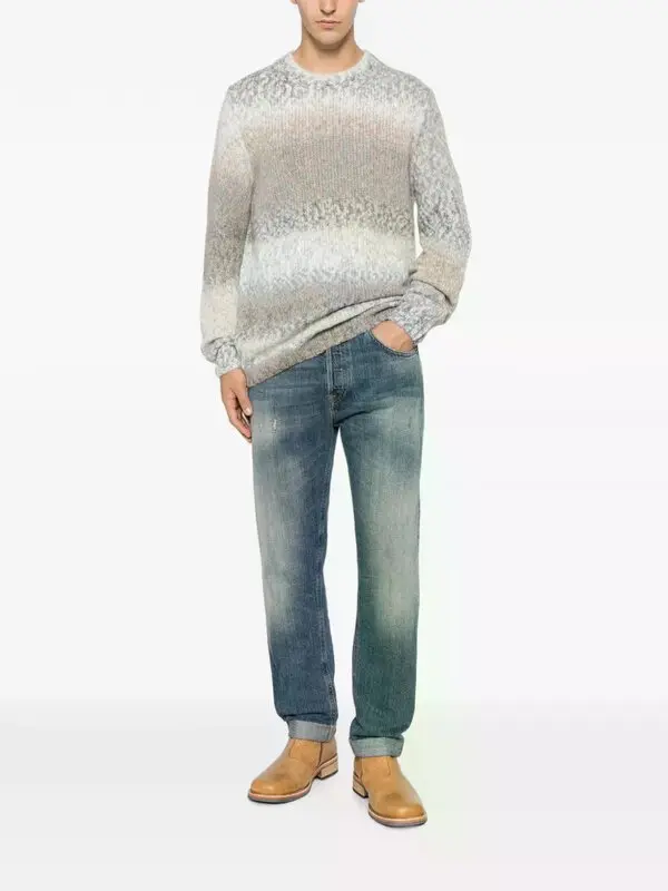 DONDUP Distressed Straight Leg Jeans