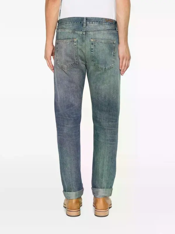 DONDUP Distressed Straight Leg Jeans