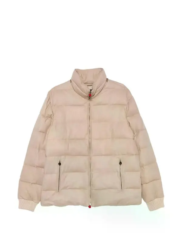 Kiton Quilted High-neck Jacket