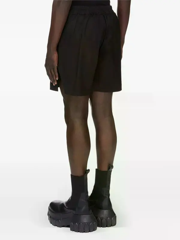 Rick Owens Bela Drawstring Waist Zip-front Shorts