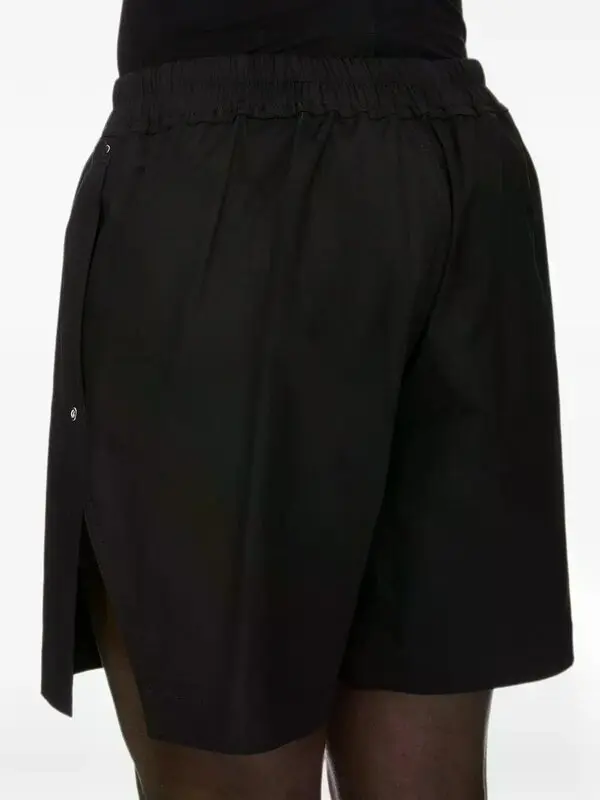 Rick Owens Bela Drawstring Waist Zip-front Shorts