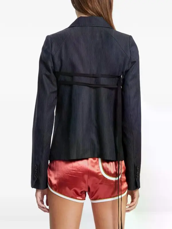 ANN DEMEULEMEESTER Pinstripe Cotton Jacket