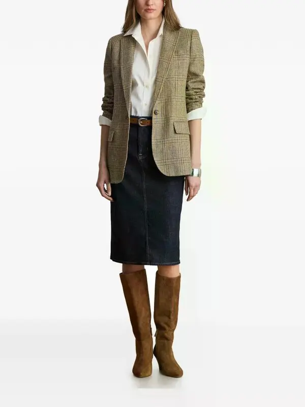 Ralph Lauren Denim Pencil Midi Skirt