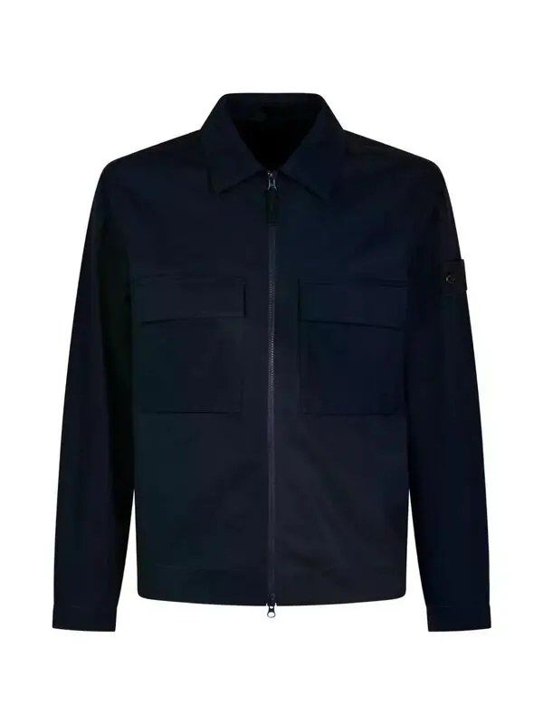 Stone Island Zip-up Long-sleeve Jacket With Classic Collar