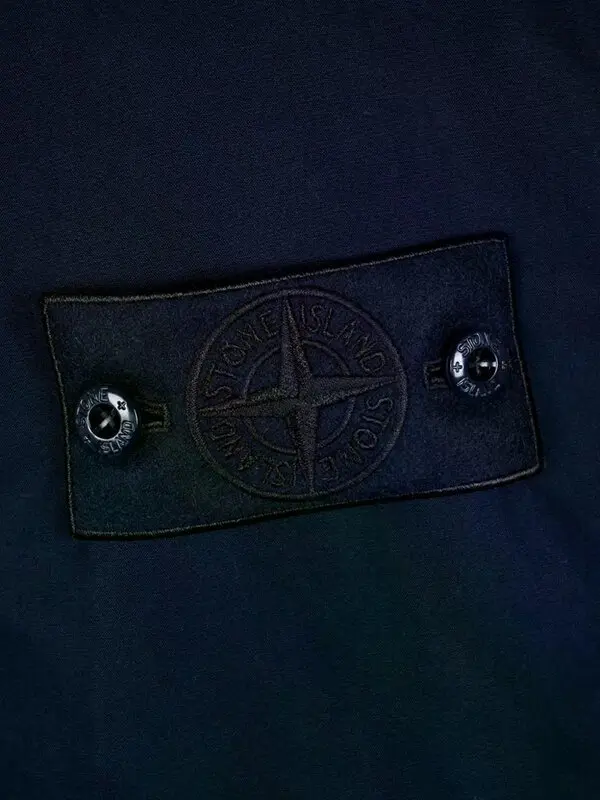 Stone Island Zip-up Long-sleeve Jacket With Classic Collar