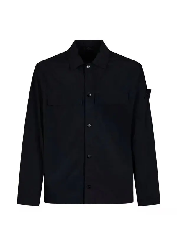 Stone Island Logo-patch Long-sleeve Shirt