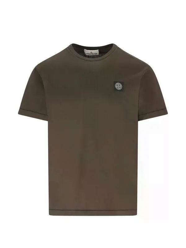 Stone Island Logo-patch Short-sleeve T-shirt - Green