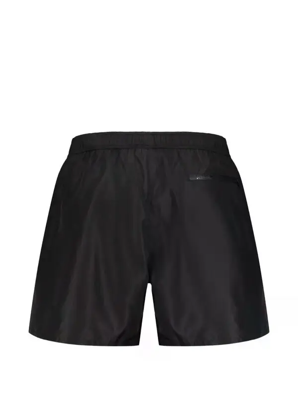 Iceberg Stripe Detail Swim Shorts - Black