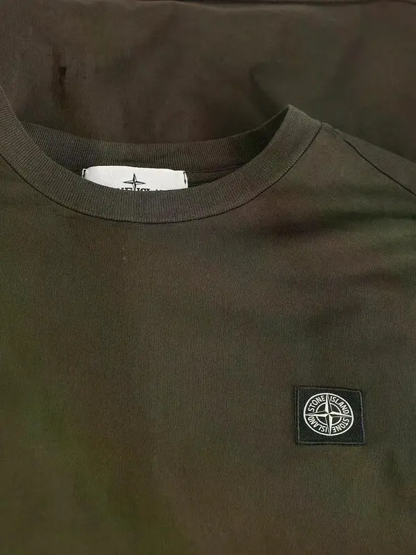 Stone Island Logo Patch Sweatshirt - Green