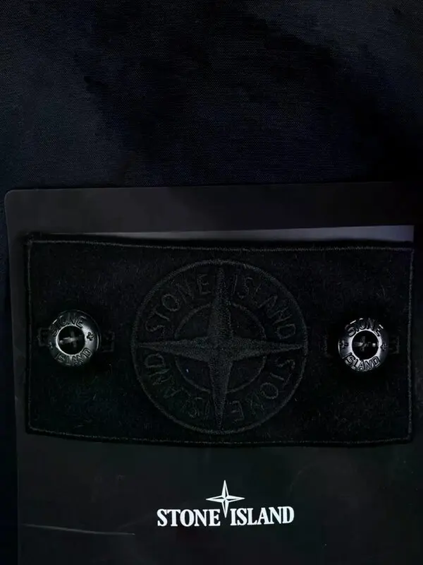Stone Island Long-sleeve Hooded Jacket With Logo Patch