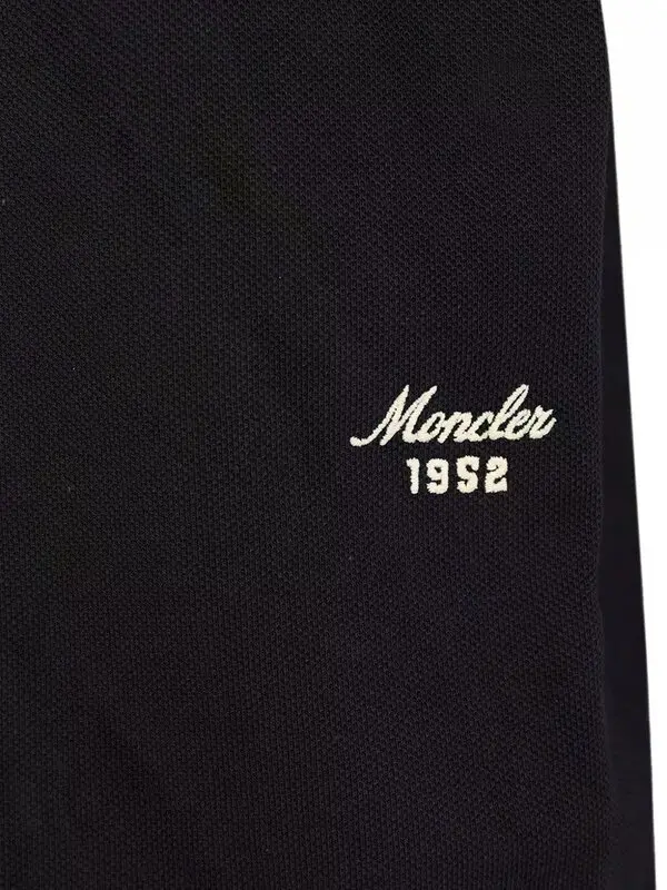Moncler Logo-patch Polo Shirt - Black