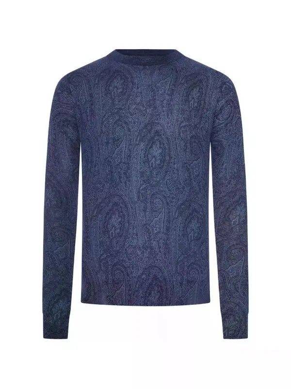 Etro Paisley-print Long-sleeve Sweater