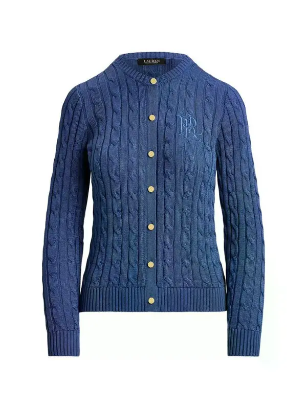 Ralph Lauren Cable-knit Embroidered Cardigan
