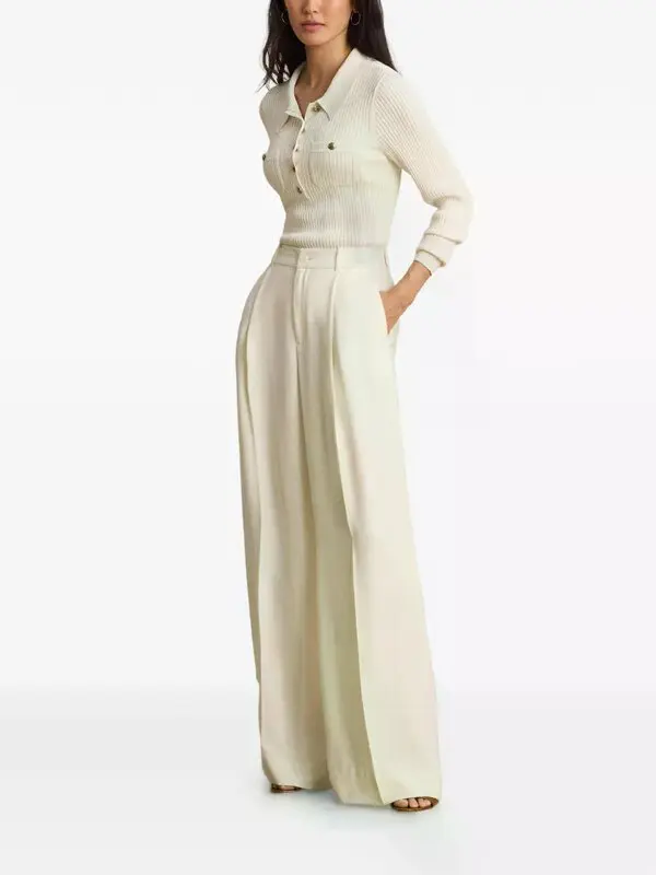 Ralph Lauren Double-faced Georgette Trousers