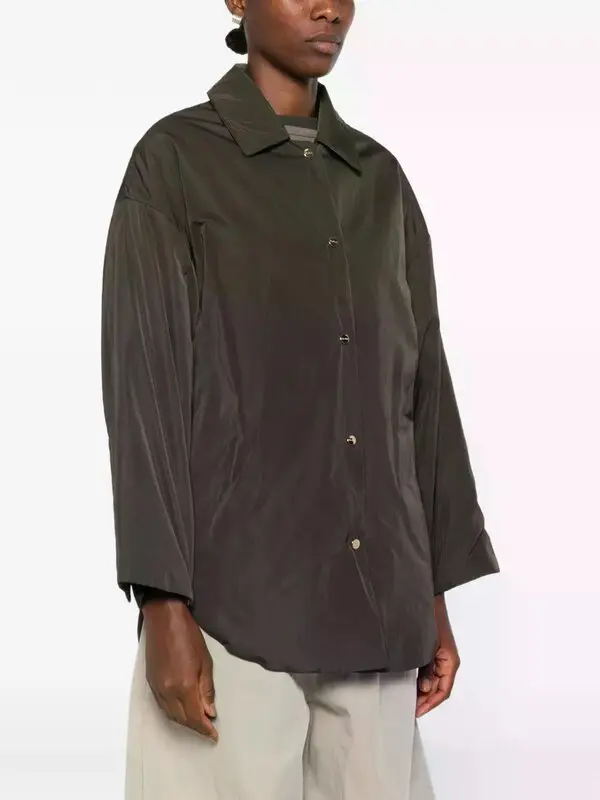 Max Mara Logo-engraved Snap-button Coat
