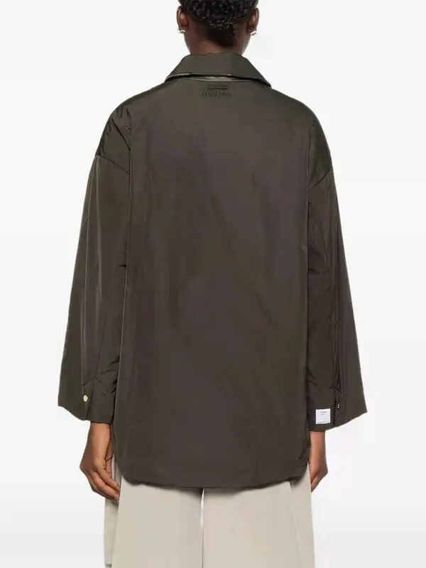 Max Mara Logo-engraved Snap-button Coat