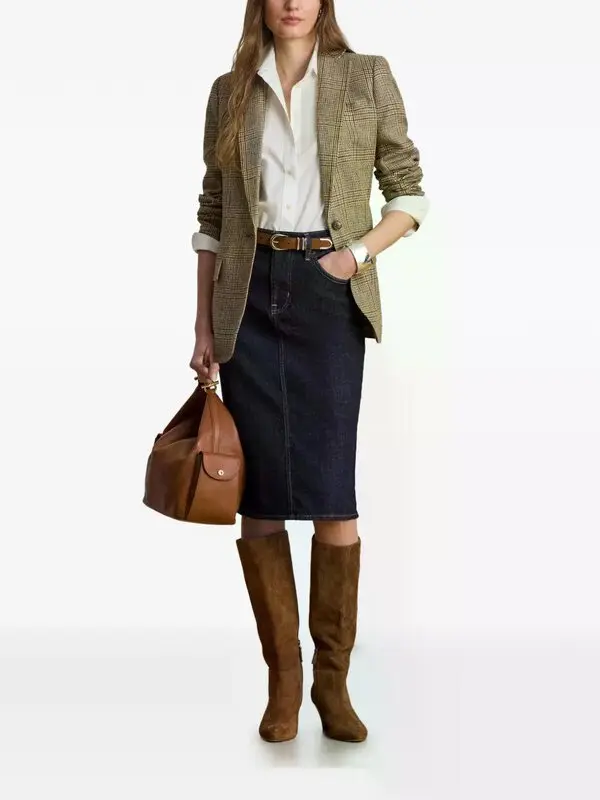Ralph Lauren Glen Plaid Linen Blazer