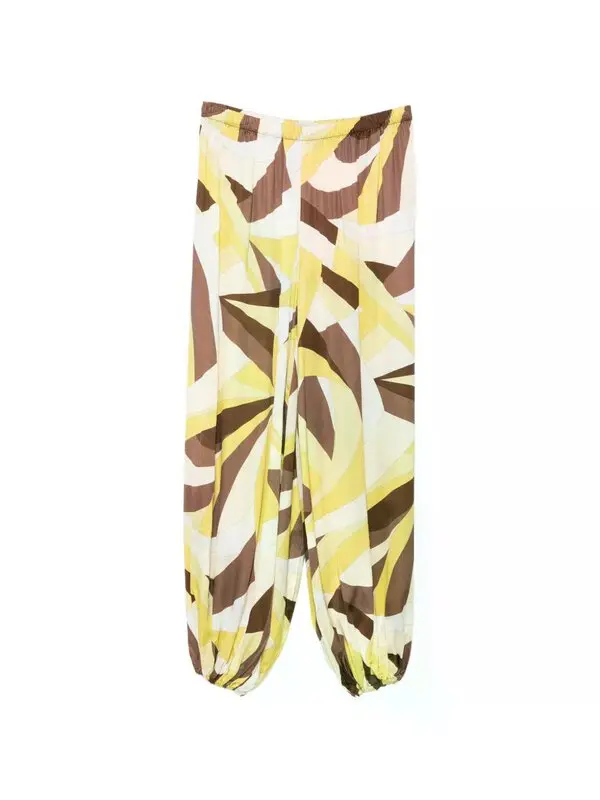 Faithfull The Brand Kortez Geometric Print Balloon Trousers - Yellow