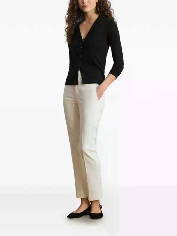 Ralph Lauren V-neck Embroidered Logo Cardigan